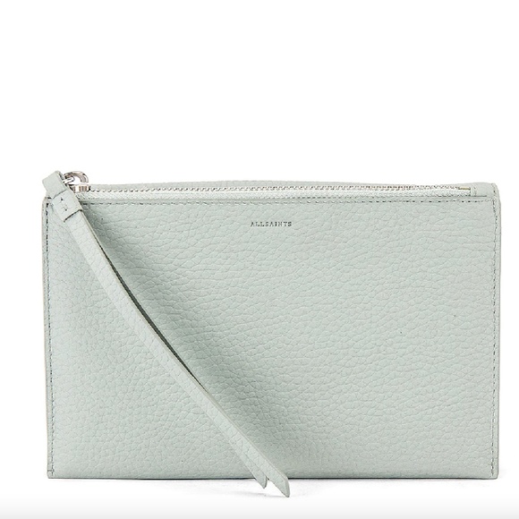 All Saints | Bags | Nwt 228 Allsaints Fetch Leather Chain Wallet ...